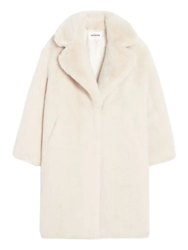 Apparis Steffi Faux Fur Coat - Neutrals