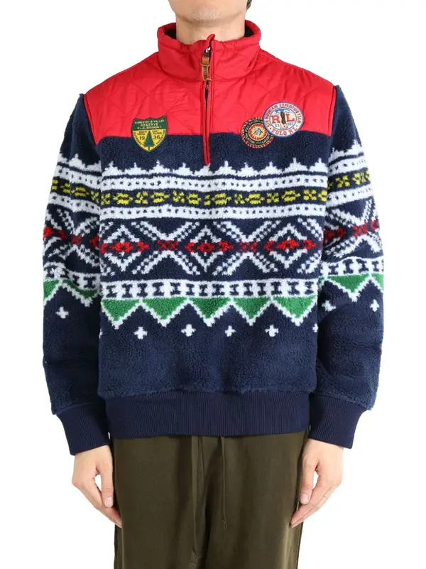 Polo Ralph Lauren Fair Isle Fleece Sweatshirt - Blue