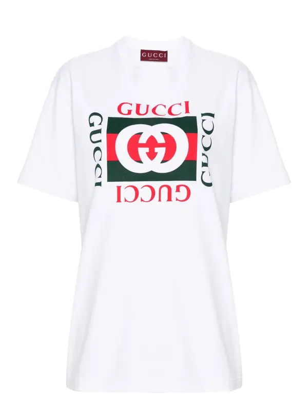 Gucci Logo-print Cotton T-shirt - White