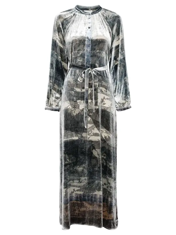 PIERRE-LOUIS MASCIA Kanpur Maxi Dress - Grey