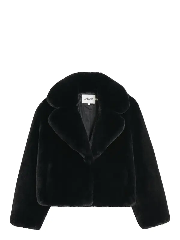 Apparis Miller Faux-fur Jacket - Black