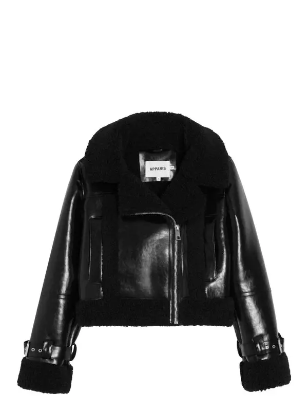Apparis Jay Faux-fur Jacket - Black