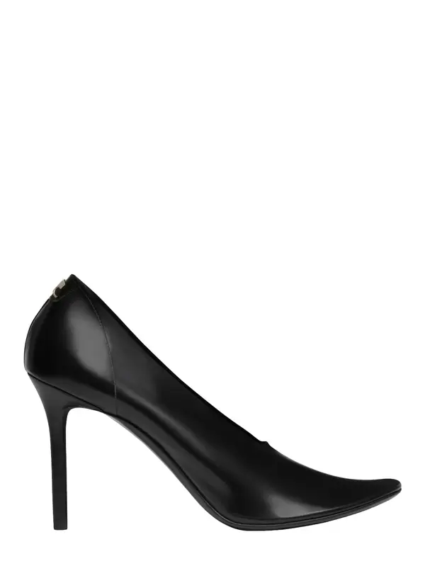 COURREGES 100mm Translucent Pumps - Black