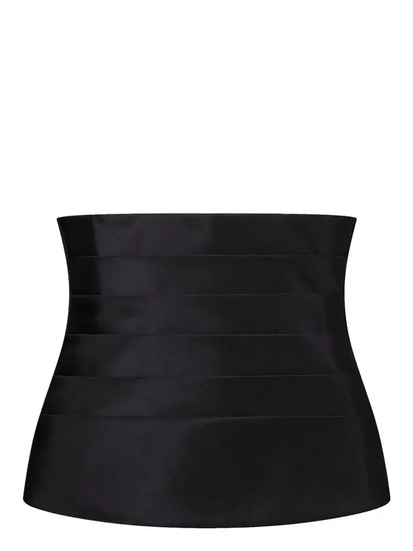 Thom Browne Lace-up Corset - Black