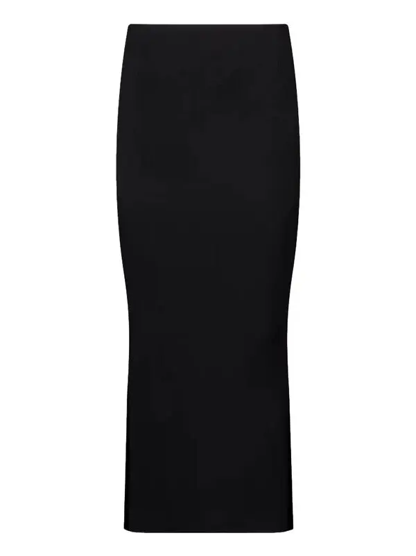 Thom Browne Wool Hobble Maxi Skirt - Black
