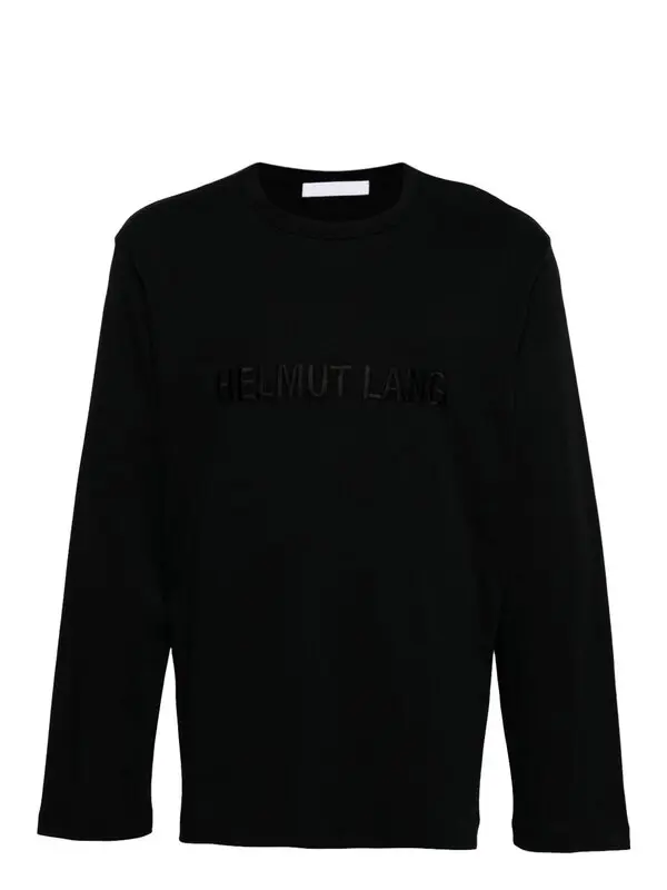 Helmut Lang Logo-embroidered T-shirt - Black