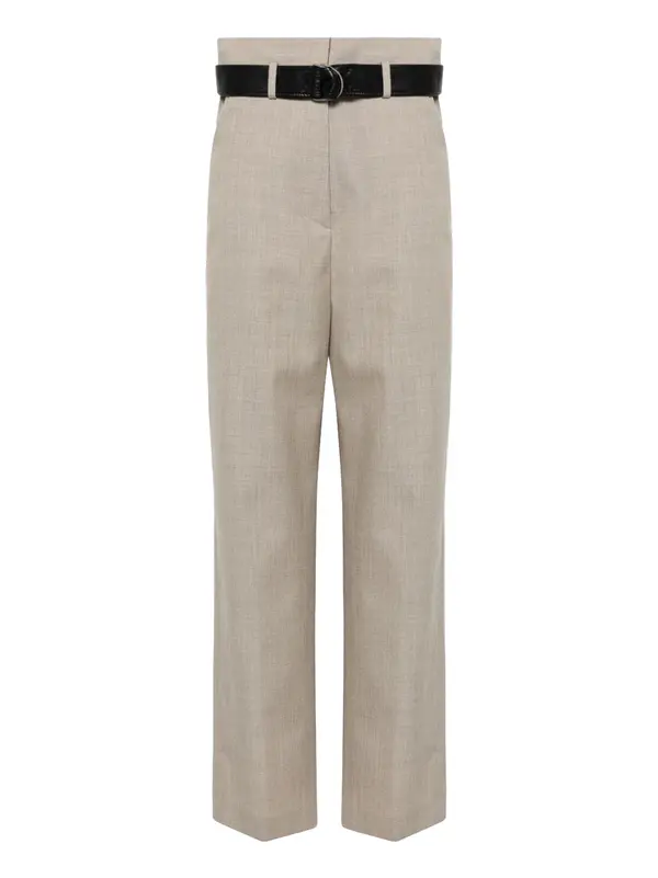Nanushka Straight-leg Trousers - Neutrals