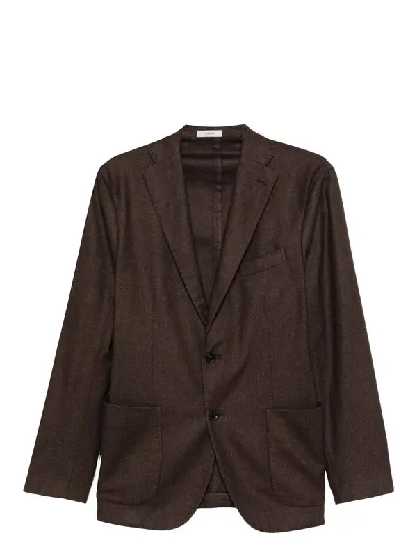 Boglioli Single-breasted Blazer - Brown