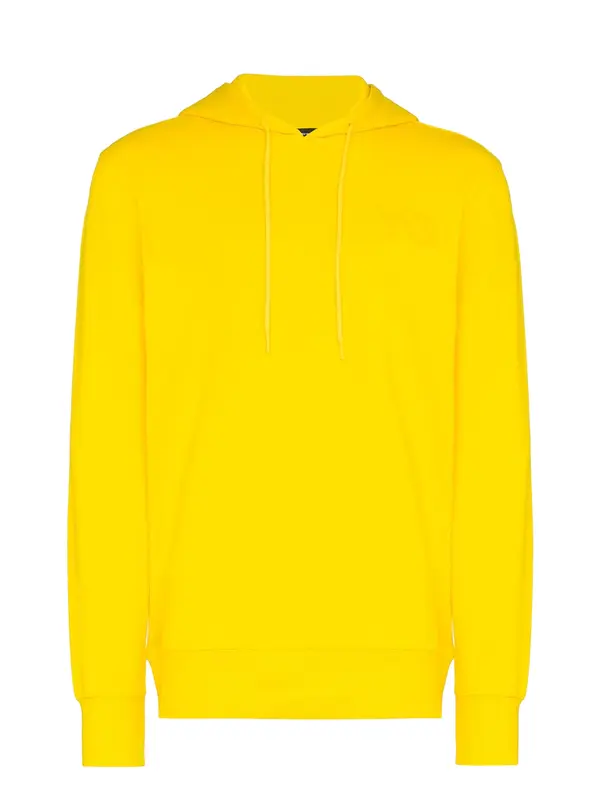 Y3 Logo-print Hoodie - Yellow