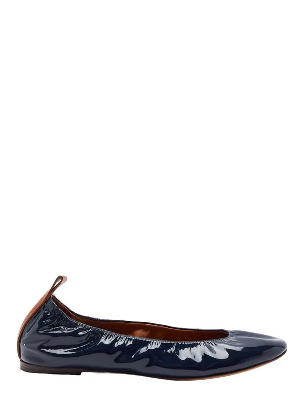 LANVIN Patent Leather Ballet Flats - Blue