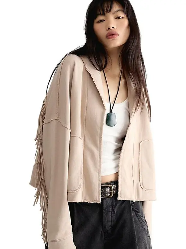 RAGABOND Wyatt Fringe Cardigan - Plaza
