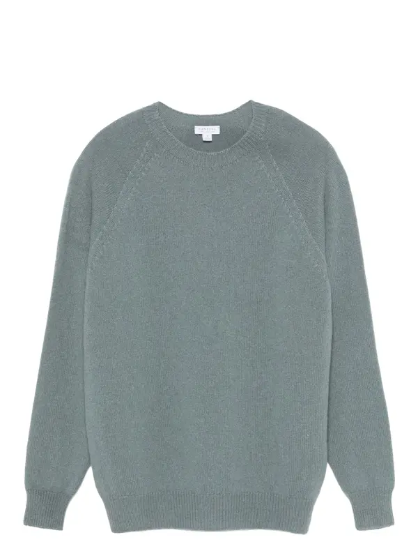 Sunspel Lambswool Sweater - Green