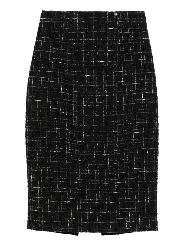 NISSA High-waisted Midi Skirt - Black