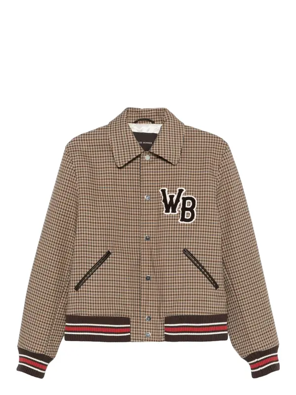 WALES BONNER Homecoming Varsity Jacket - Brown
