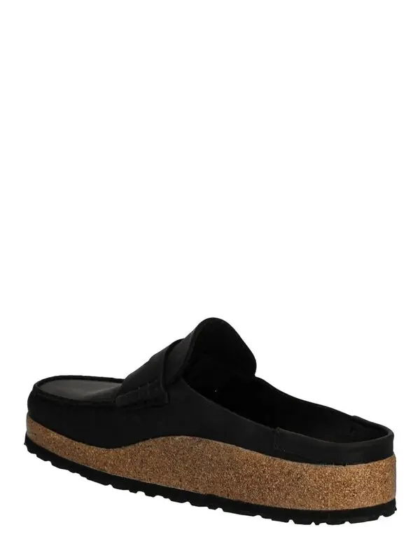 BIRKENSTOCK Suede Slippers - Black