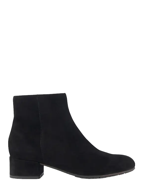 DUNE Pippie Wide-fit Suede Ankle Boots - Black-suede