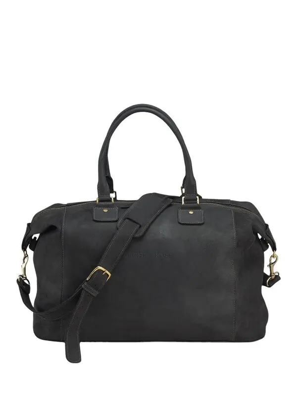 SAREP + ROSE Oakley Travel Weekend Bag - Black Nubuck