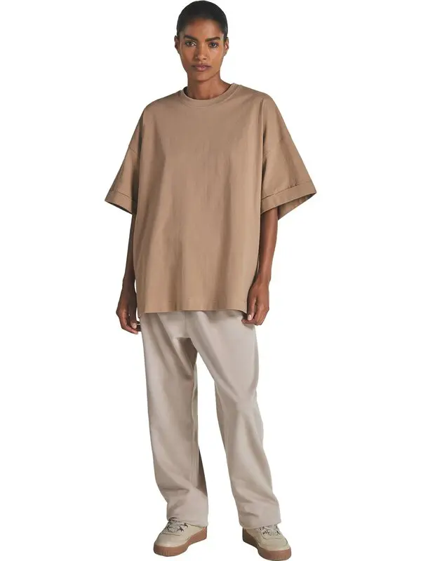 Les 100 Ciels Cotton-blend Jersey T-shirt - Camel