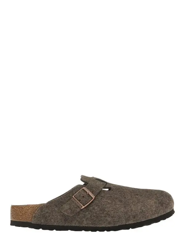 BIRKENSTOCK Boston Wool Felt Clogs - Cacao