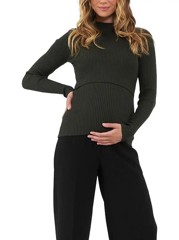 RIPE MATERNITY Lift Up Nursing Knit Sweater - Ivy