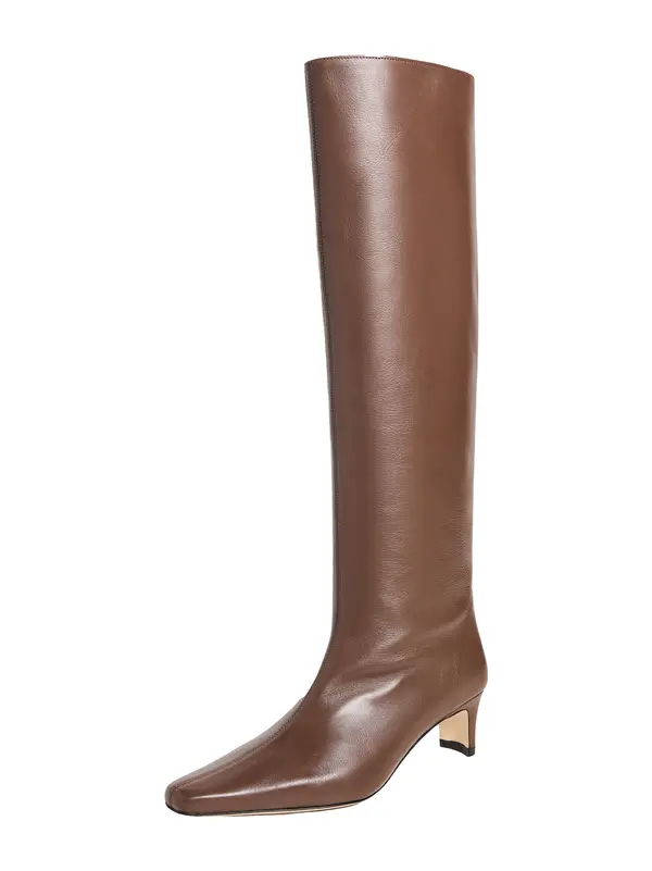 Staud Wally Knee High Boots - Cacao