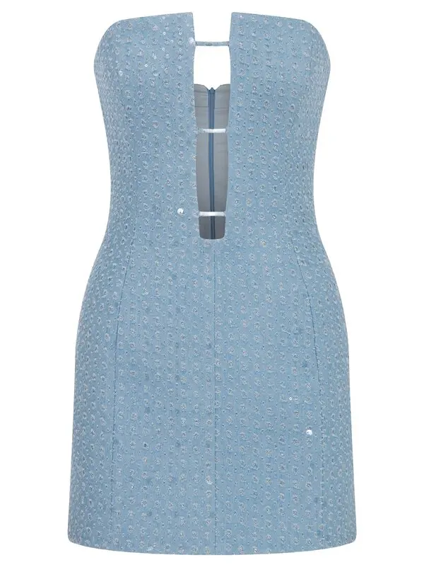 Ila Charlotte Embellished Mini Dress - Blue