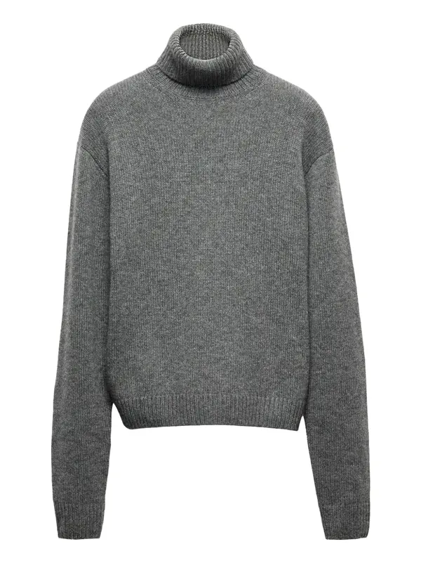 Prada Cashmere Roll-neck Jumper - Grey