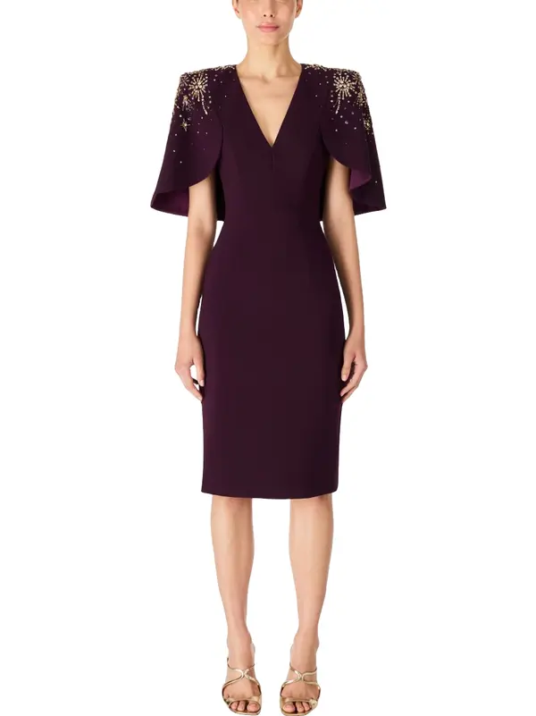 Jenny Packham Zeya Sequin-embellished Midi Dress - Purple
