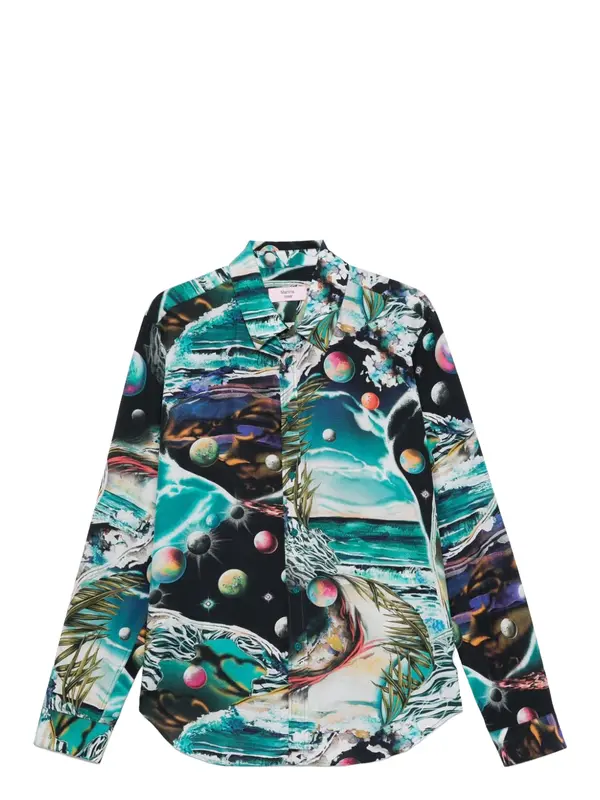 Martine Rose Illustration Print Shirt - Green