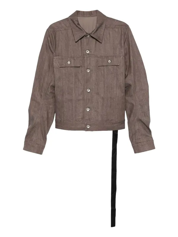 Rick Owens Denim Trucker Jacket - Brown