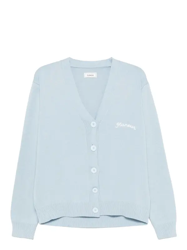 FLANEUR Signature Cardigan - Blue