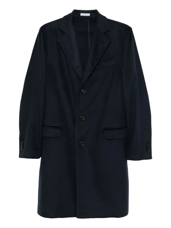 Boglioli Cashmere Mid-length Coat - Blue