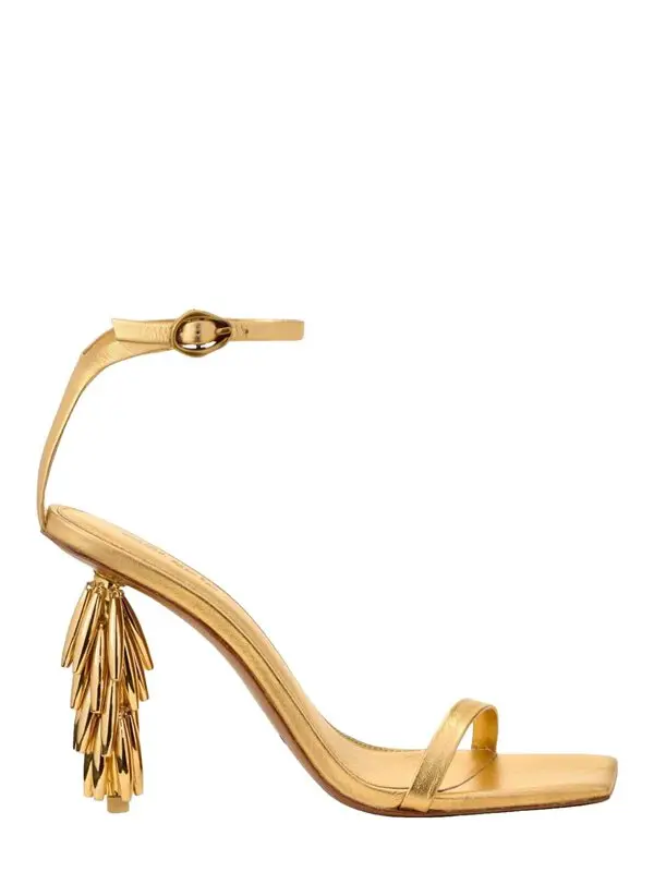 Cult Gaia 109mm Sunella Sandals - Gold