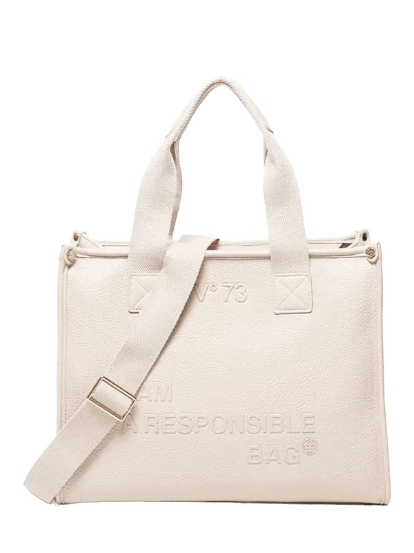 V°73 Responsible Now Tote Bag - White