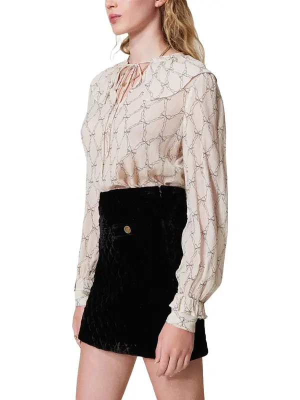 TWINSET Graphic-print Blouse - Neutrals