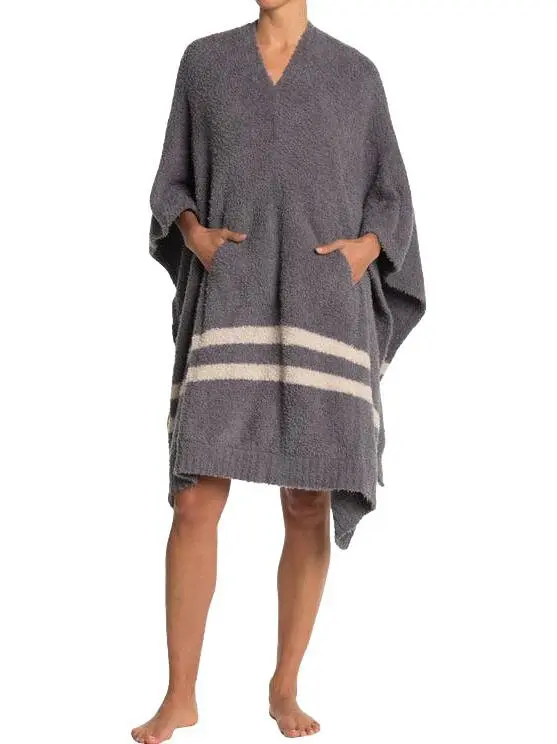 Barefoot Dreams Cozychic® Everything Cozy Lounge Poncho - Graphite/ Stone