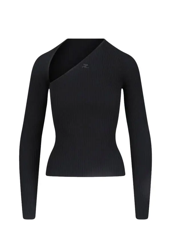 COURREGES Top Slash - Black