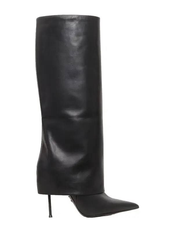 SERGIO LEVANTESI Lola5 Calf Leather Decollete - Black