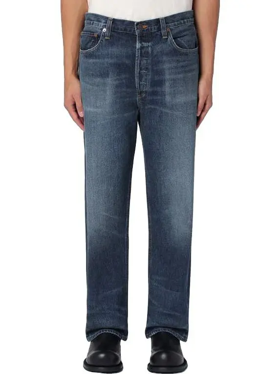 AGOLDE Washed Regenerated Cotton Denim Jeans - Blue