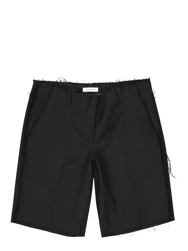 DONDUP Virgin Wool Shorts - Black