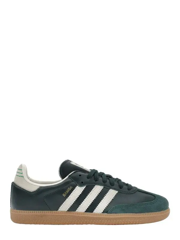 Adidas Samba Og Sneakers - Shadow Green/cream White/gold Metallic