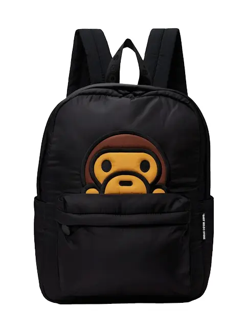 A BATHING APE Baby Milo Soft Backpack - Black