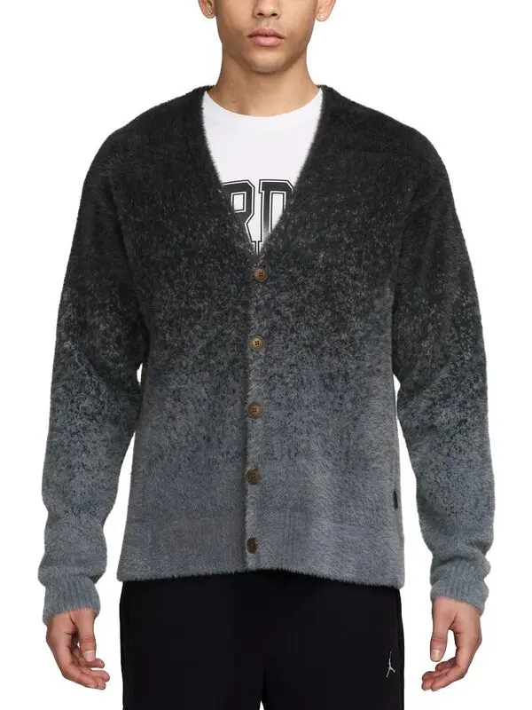JORDAN Air Ombré Cardigan - Dark Smoke Grey