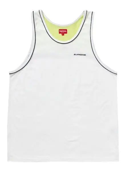 Supreme Piping Tank Top - White