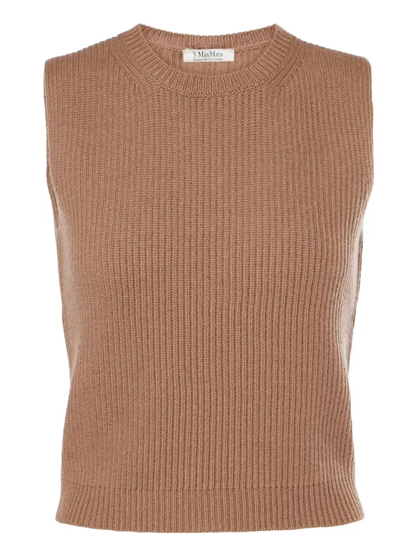 Max Mara Wool Sweater Vest - Brown