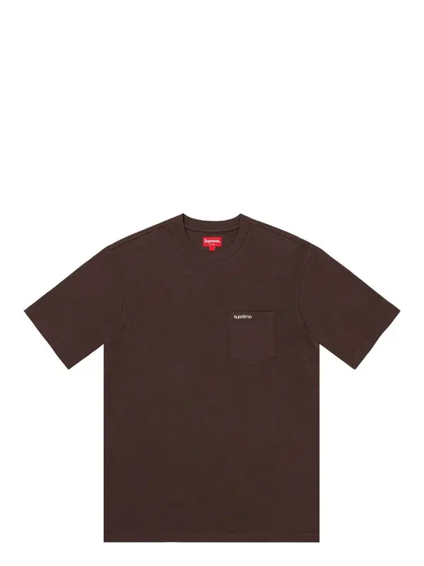 Supreme Short Sleeve Pocket Tee - Brown