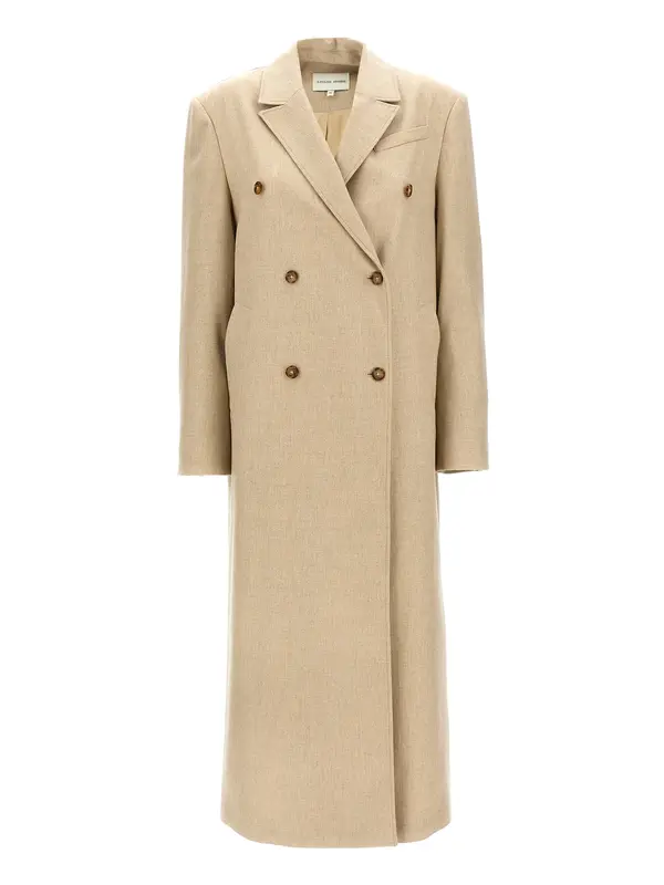 LOULOU STUDIO Zeno' Coat - Beige