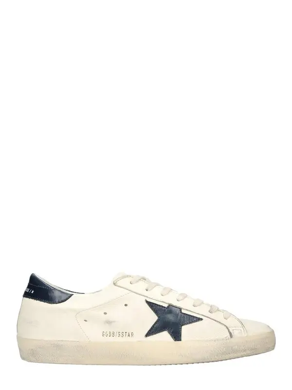 GOLDEN GOOSE Super-star Leather Sneakers - Beige