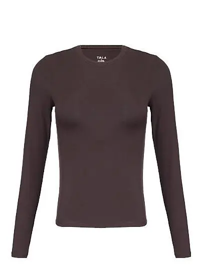 TALA 365 Sculpt Long-sleeve T-shirt - Espresso