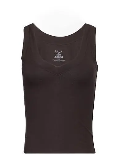 TALA 365 Sculpt Reversible Stretch-jersey Top - Espresso